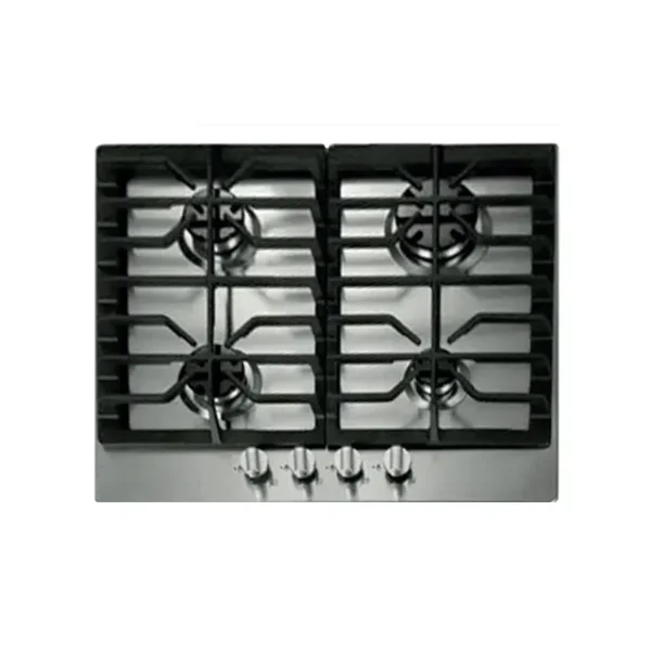 Table de cuisson encastrable 4fg allumage intégré grille fonte inox - Sidef